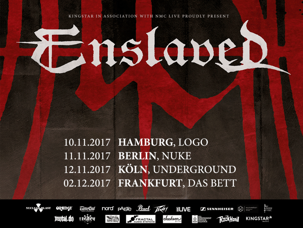 Enslaved Live 2017 - erlebt sie ab November auf Deutschlandtour